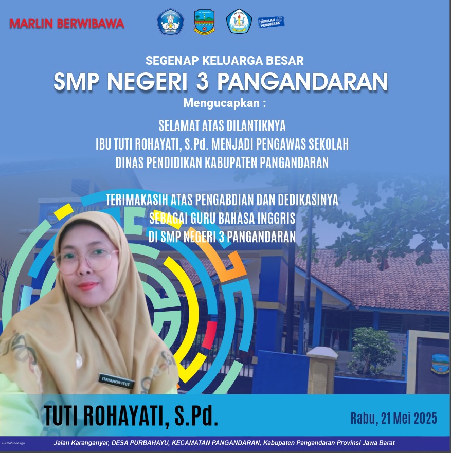 Selamat dan Sukses ibu Tuti Rohayati, S.Pd.